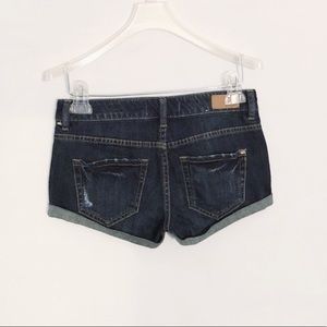 Garage | Shorts | Garage Brand Dark Denim Short Shorts In Size 0 | Poshmark